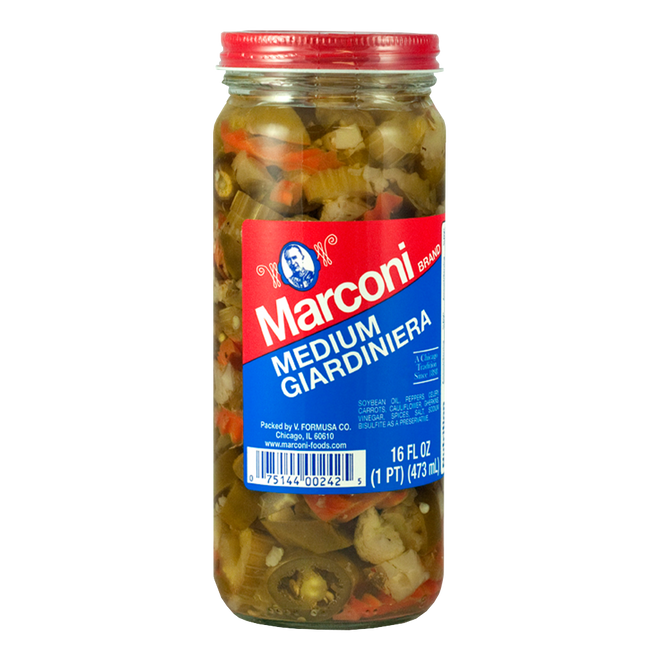 Marconi Foods - Giardiniera | Peppers | Chicago Style Condiments